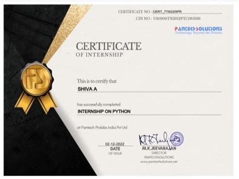 Shiva A On Linkedin Python Internship
