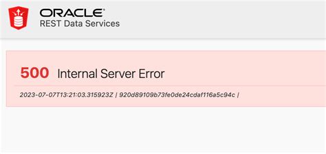 Status Code 500 Server Error From Service Worker For Oci Atp S Database Version 21 Oracle
