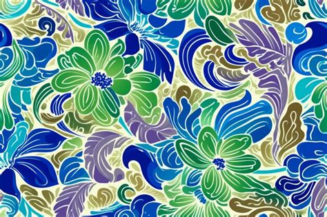 Premium Photo Seamless Batik Pattern Ai Generative