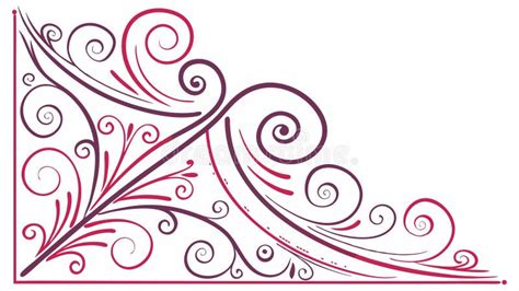 Ornate Geometric Pattern Decorative Corner Element Abstract Vector Design Generative Ai Stock