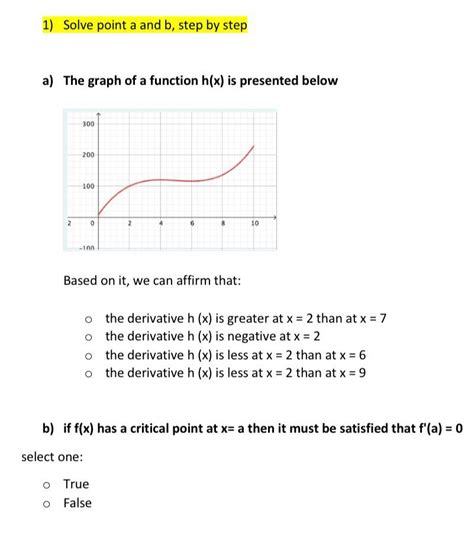 Solved 1 Solve Point A And B Step By Step A The Graph Of Chegg Com