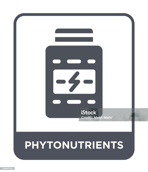 흰색 배경에 Phytonutrients 아이콘 벡터 Phytonutrients 유행 가득 체육관과 피트 니스 컬렉션에서 아이콘