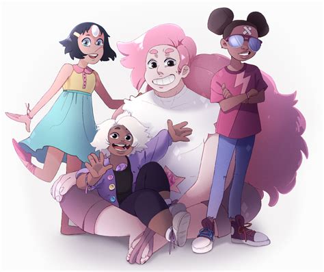 Reverse Au Where Stevens A Full Gem And The Others Are Half Gems Steven Universe Know Your