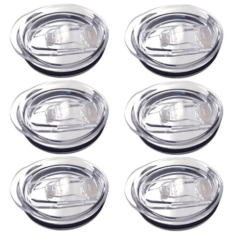 6 Pcs 20 Oz Skinny Replacement Lids Tumbler Replacement Lids Plastic
