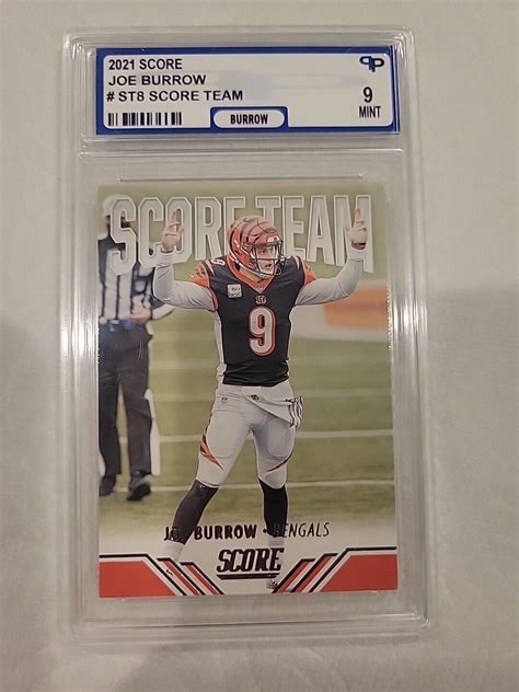 2021 Score Score Team St8 Joe Burrow For Sale Online Ebay