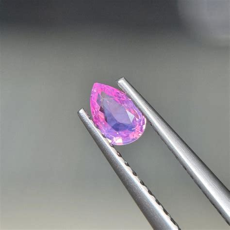 029ct Natural Milky Pink Sapphire Luc Yen Vietnam 49x34mm Pear
