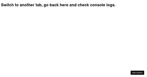 With Page Visibility Props Codesandbox