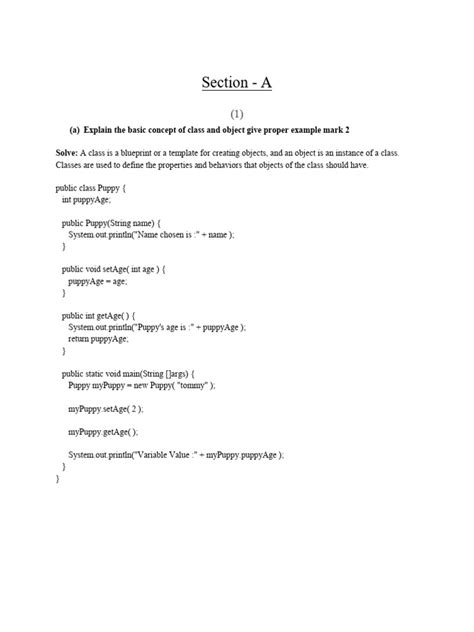 Java Oop Concepts And Examples Explained Pdf Method Computer