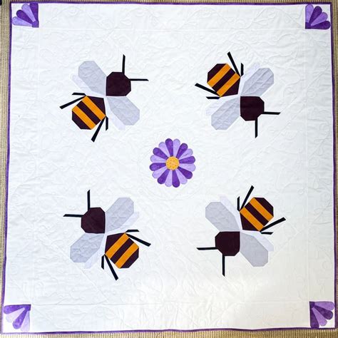 Bee Quilt Pattern Pdf Quilt Pattern Fpp Pattern Applique Etsy Quilt