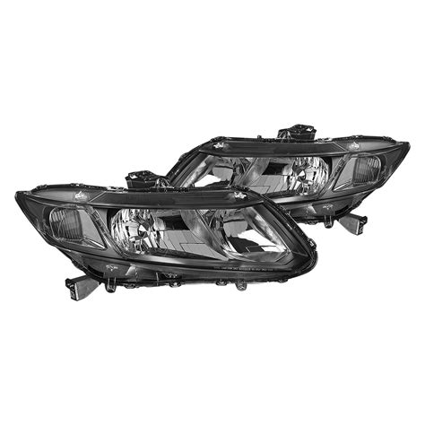 Lumen® 87 1002515 Black Factory Style Headlights