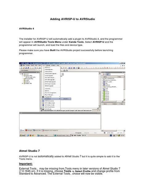 Adding Avrisp-U To Avrstudio | PDF | Directory (Computing) | Menu ...