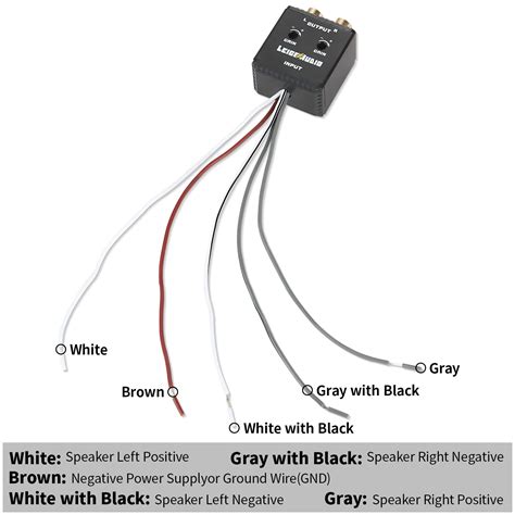 Output Converter Wiring Diagram Aerpro Channel Line Output Converter