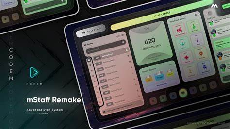 Codem Mstaff Remake Esx Qb Advanced Staff System Fivem Releases Cfxre Community