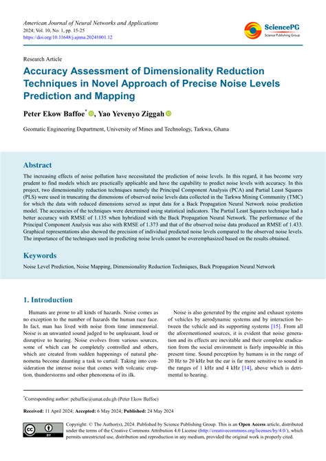 Pdf Accuracy Assessment Of Dimensionality Reduction Techniques In Novel Approach Of Precise Pdf Accuracy Assessment Of Dimensionality Reduction Techniques In Novel Approach Of Precise