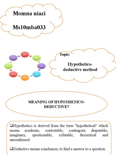 Hypothetico Deductive Method Pdf Hypothesis Research Design