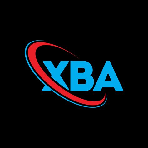 Xba Logo Xba Letter Xba Letter Logo Design Initials Xba Logo Linked With Circle And Uppercase