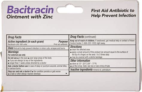 Bacitraycin Plus Size 1oz Fast Acting Antibacterial Ointment