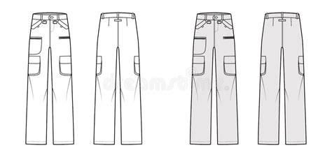 Snow Pants Technical Drawing Stock Illustrations 16 Snow Pants