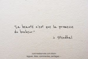La beauté n est que la promesse du Comme Des Mots