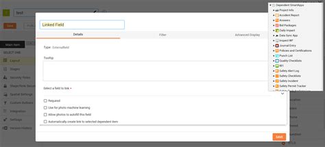 Linked Field Form Field Type