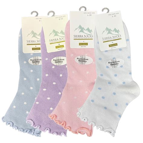 Ruffle Socks Womens Bamboo Low Cut Quarter Socks 2 Or 4 Pack Wear