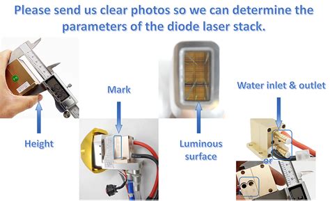 how to confirm laser stack parameters diode laser stack laser module