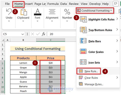 highlighting top 3 values in each row in excel a step by step guide