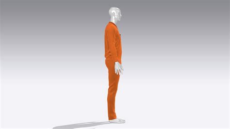 3d Model Prisoner Clothes Vr Ar Low Poly Cgtrader