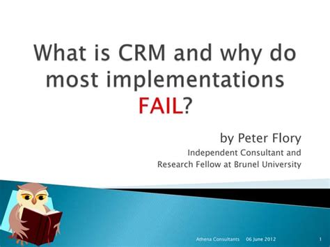 what is crm and why do most implementations fail pptx computer