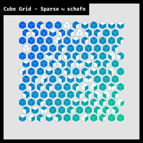 Cube Grid Sparse — Fxhash