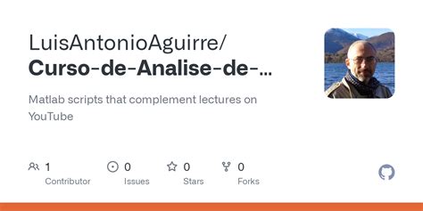 GitHub LuisAntonioAguirre Curso De Analise De Sistemas Matlab
