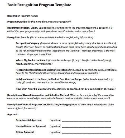 4 Awards Event Program Templates Formats Examples In Word Excel