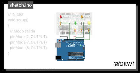 Encender Leds Wokwi Esp Stm Arduino Simulator