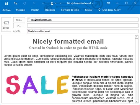 How To Fill The Htmlbody Field Of An Outgoing Email Parsing Email