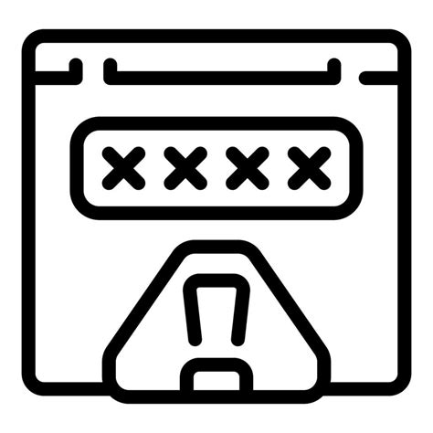 Website Showing Password Field With Security Alert Icon 47050869 Vector Art At Vecteezy