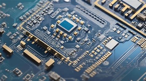 premium ai image closeup of electronic circuit board with cpu
