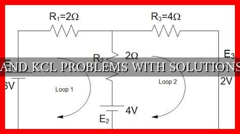 KVL AND KCL PROBLEMS WITH SOLUTIONS PPT Wadaef