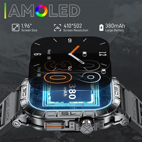 Reloj Inteligente Militar Para Hombres Con Br Julalinterna Led Resistente Reloj Inteligente