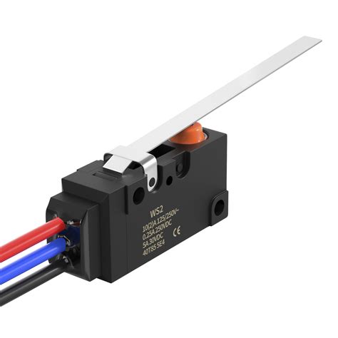 10a 125250v Ip67 3 Pin Spdt Micro Limit Switch With Long Lever And Pre
