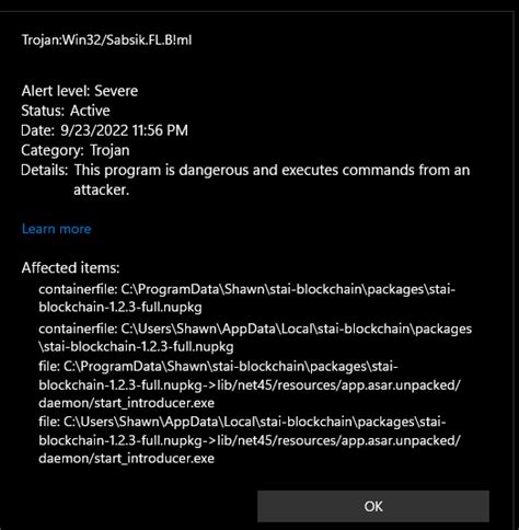 Current Windows Installer For 1 2 3 Installs A Trojan Sabsik FL Ml