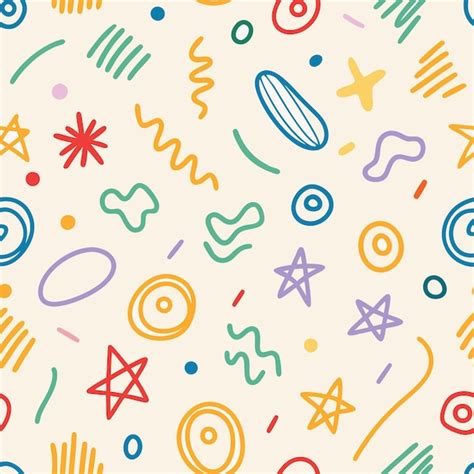 Premium Vector Scribble Colorful Line Elements
