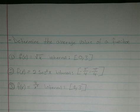 solved determine the average value of the function 1 f x
