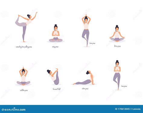 Women In Yoga Positions