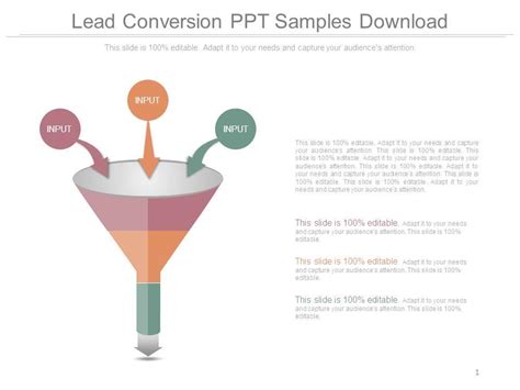 Lead Conversion Ppt Samples Download Powerpoint Slide Templates Download Ppt Background