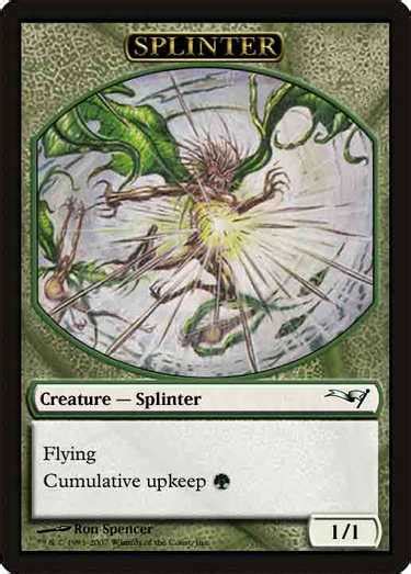 11 Green Splinter Creature Token Mtgonl Tokens