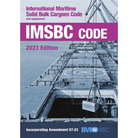 Omi Imo260e International Maritime Solid Bulk Cargoes Code Imsbc