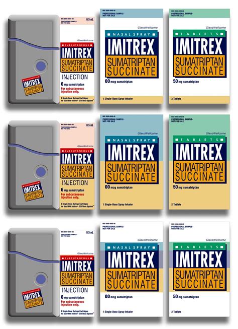 Gsk Imitrex Package Revision Stuart Nezin Design