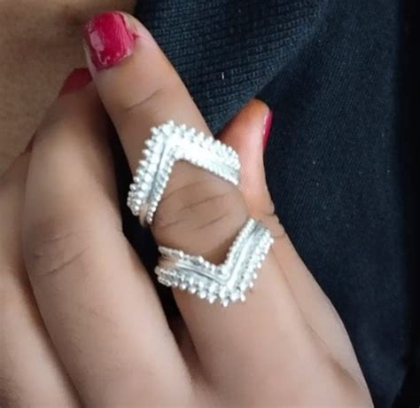 Handmade Swan Splint Ring Hypertension Splint Ring Pip Or Dip Splint Ring Geometric Splint