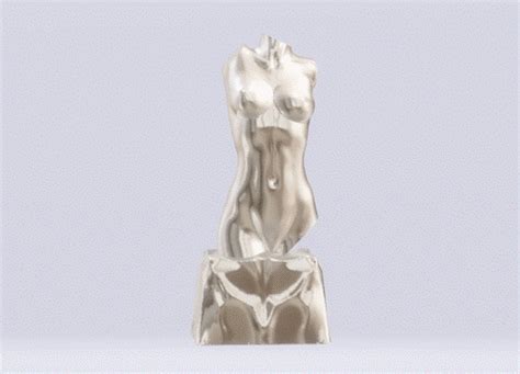 Archivo Stl Hermosa Escultura Femenina Sexy Con Base 🫦 ・objeto